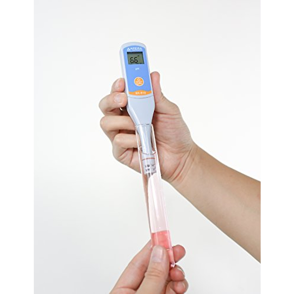 Apera Instruments, LLC-AI221 SX610 Waterproof pH Pen Tester, ±0.1 pH Accuracy, 0-14.0 pH Range, Suitable for Test Tube Testing, Replaceable Probe