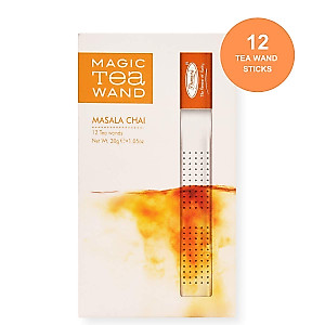 Premiers Masala Chai, Spice Flavoured Tea, Leaf Tea in Magic Tea Wands, 12 Wand Infusers, 30 GMS, No Additives, Tastes Best with Milk, Nostalgic Taste of Masala Chai, Tea Stick Infuser in a White Box