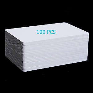 LEXI 100pcs Mi-Fare 1K S50 RFID Card, Rewritable UID Smart Card, Premium 13.56MHz PVC Blank Card for Door Access Control, Block 0 Sector