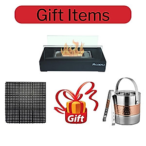 AMS Fireplace Le Griddle | 3 Burner Outdoor 304 Stainless Steel Griddle 41" | (Natural Gas, Three Burner Griddle) 21,000 Btu's Tasty Cooking - Outdoor Clothing Cover Included. Made in France (GFE105)