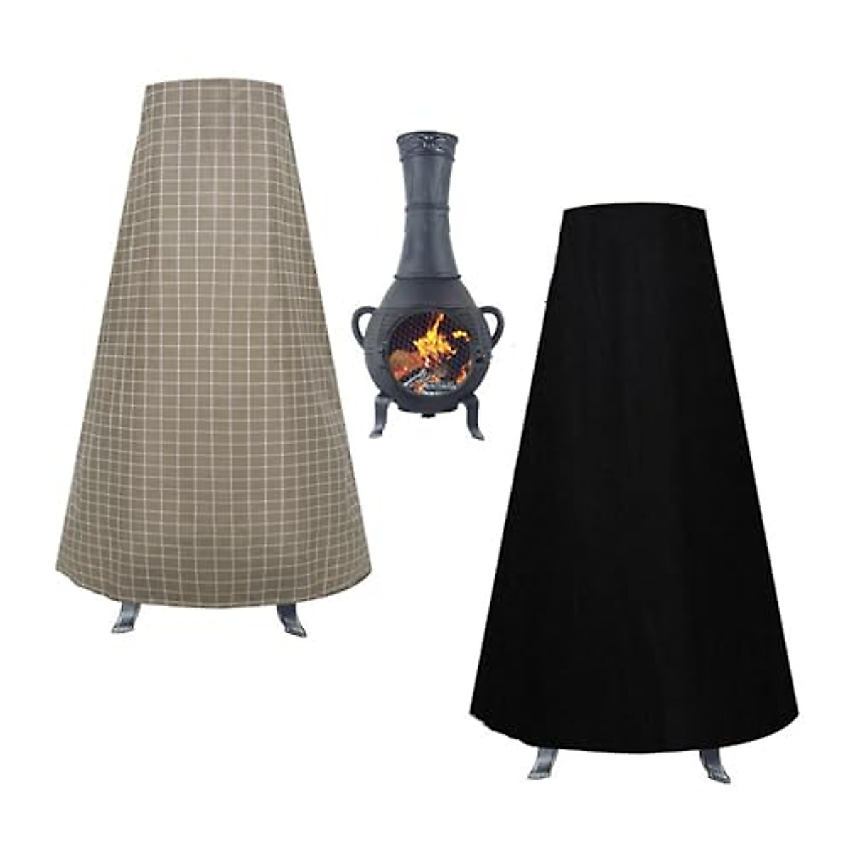 ReliableOxford Cloth BBQ Grill Cover Waterproof Stove Protector UV Resistant Universal For Garden Indoor Outdoor Cooking Barbecue Cover Outdoor Grill Stove Cover Rain Dust Storage Bag Included UV Rain