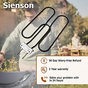 Sienson BBQ Grill Heating Element Replacement Part for Weber 80342, 80343, 65620, Q140, Q1400 Grills,Electric Smoker and Grill Heating Element,120 Volts 1500 Watts Heating Element Replacement Part