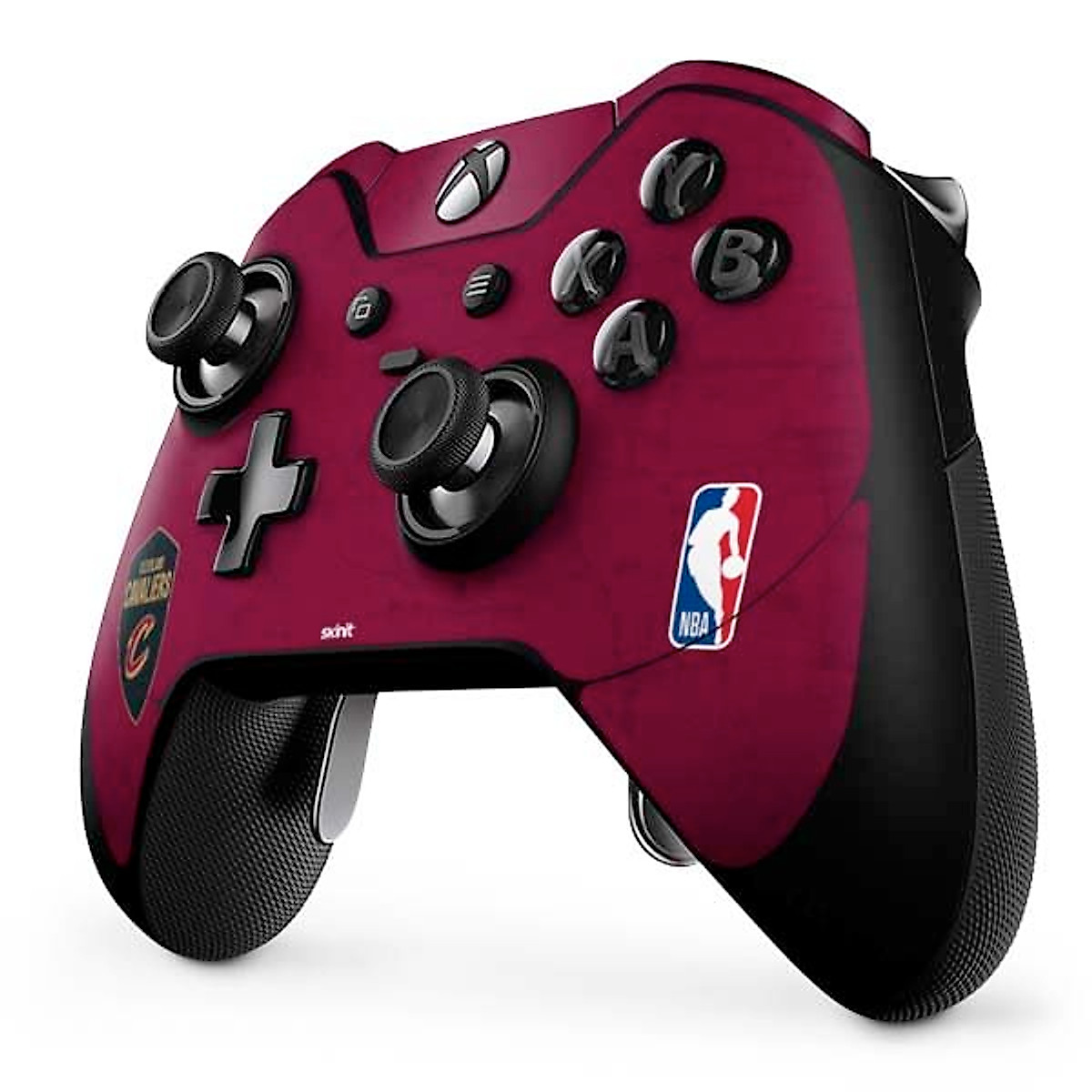 Skinit Decal Gaming Skin Compatible with Xbox One Elite Controller - Officially Licensed NBA Cleveland Cavaliers Distressed Design