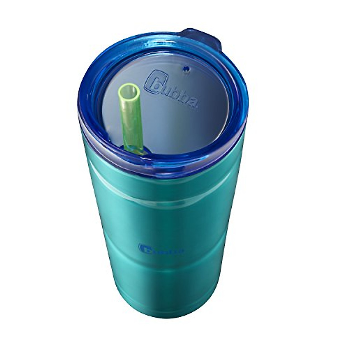 Bubba Envy S Vacuum-Insulated Stainless Steel Tumbler with Lid and Straw, 24oz Reusable Iced Coffee or Water Cup, BPA-Free Travel Tumbler, Island Teal