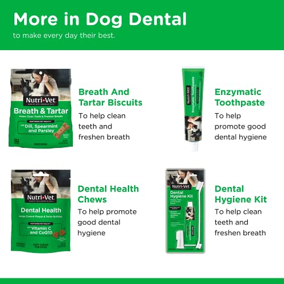 Nutri-Vet Enzymatic Toothpaste for Dogs - Non-Foaming Chicken Flavor - Promotes a Healthy Active Lifestyle - 2.5 oz