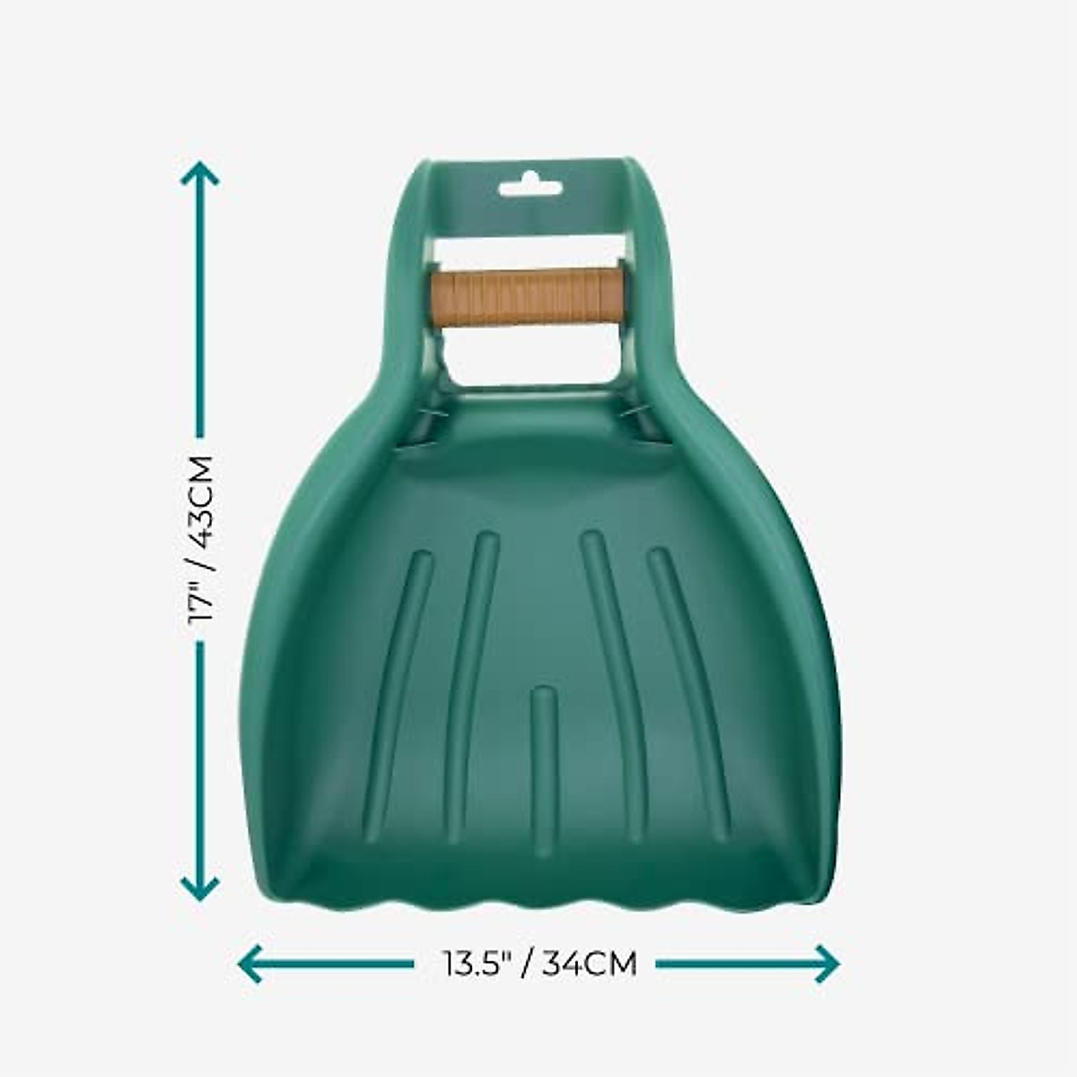 MEKKAPRO Leaf Scoops and Claws V2.0, 1-Pair (2 Pieces), Sturdy Ergonomic Grip, Large Hand Held Garden Rake Grabbers for Leaf Lawn Grass Removal