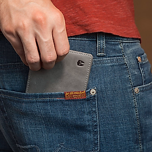 Bryker Hyde Executive 2 ID Window RFID Wallet for Men, Full Grain Leather, Bifold Top Flip, Extra Capacity Travel Wallet (Slate Gray - Distressed Leather, Medium)