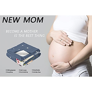 Omokil New Mom Gifts for Women, First Time Mom Gift, Pregnancy Gifts, New Mom Essentials, Postpartum Gifts for Mom, Mom to Be Gift, Gender Reveal Gifts Blanket for New Parents - 60" X 50"