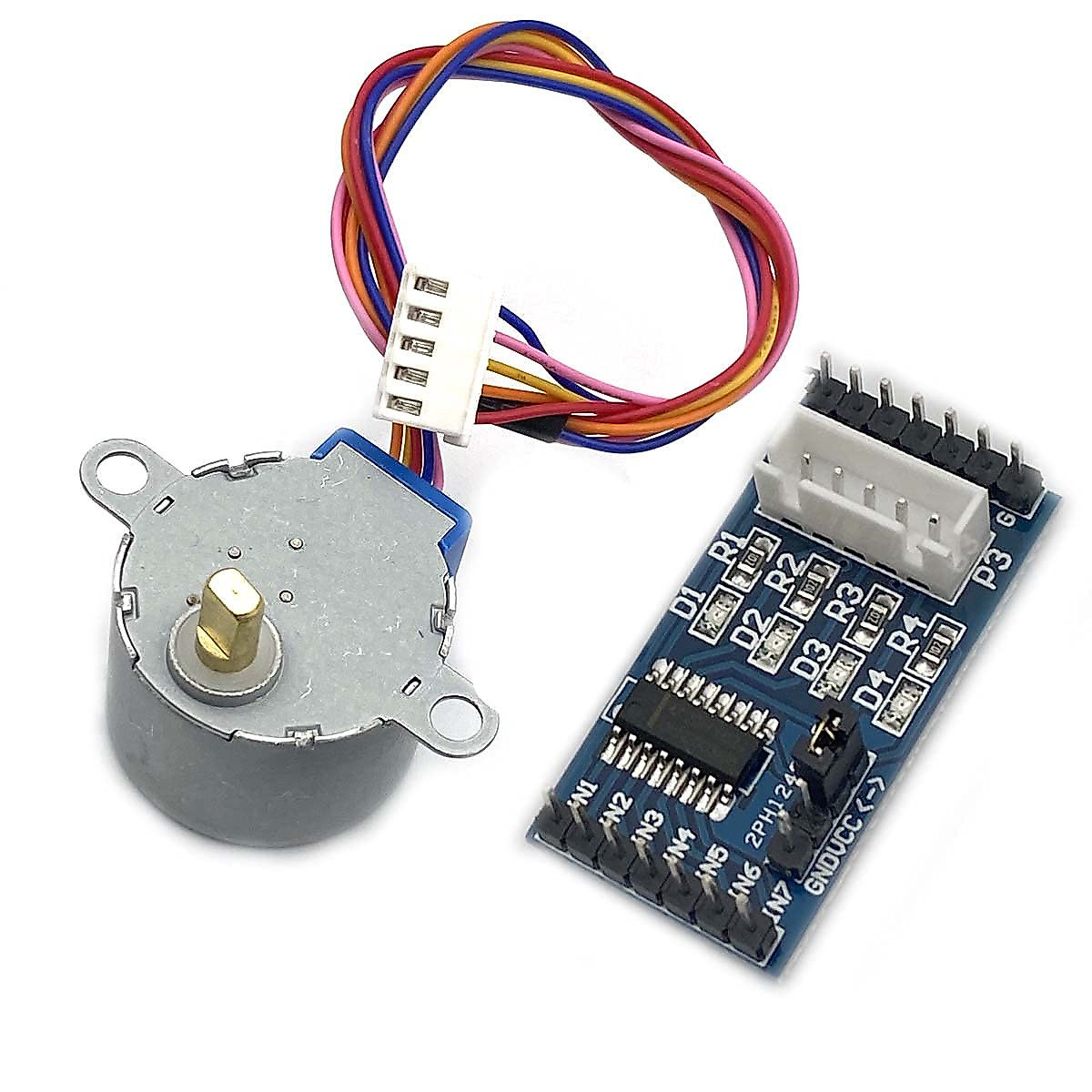 Kiro&Seeu DC5V 28BYJ-48 Stepper Motor with ULN2003 Drive Boards Blue Compatible with Arduino (5V)