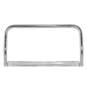 Vestil AFT-48-NM Aluminum Folding Platform Truck with Single Handle and 5" Non-Marking Polyurethane Casters, 600 lbs Capacity, 48" Length x 24" Width x 8-3/8" Height