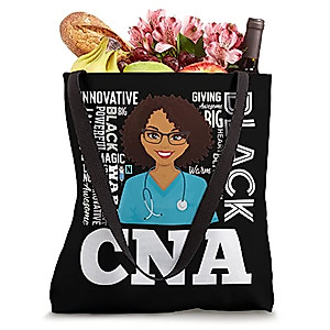 CNA African American Black Woman Nurse Appreciation Tote Bag