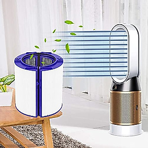 Replacement Hepa Filter Compatible with Dyson PH01 PH02 HP06 TP06 HP07 TP07 HP09 TP09 Air Purifier,True HEPA+Carbon Filter Set（2 in 1） for Dyson Pure Cool Hot Air Purifier,Compare to Part 970341-011
