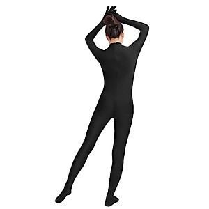Lifup Spandex Dance Leotard Unitard Catsuit for Adults black XL