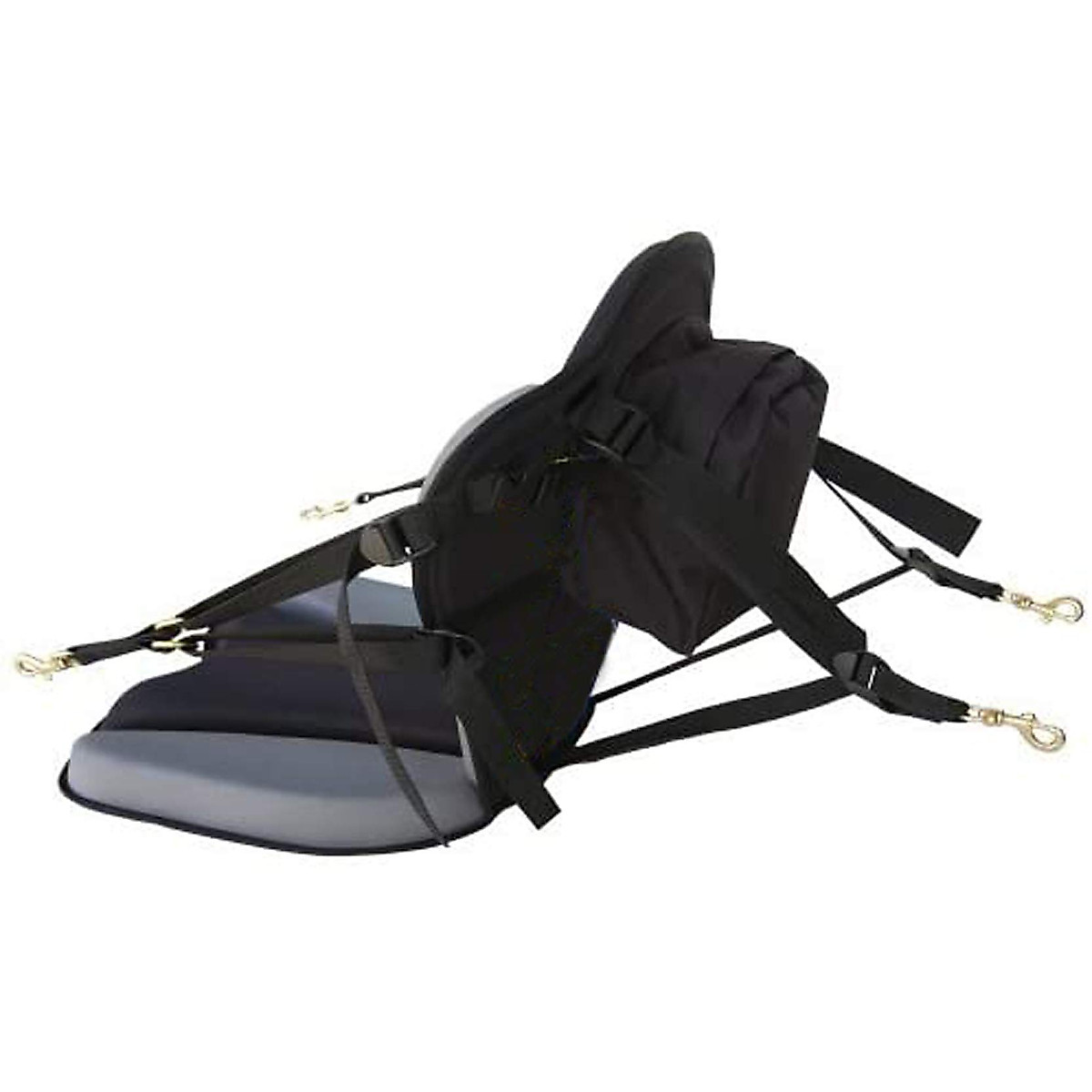 GTS Expedition Molded Foam Kayak Seat - Standard Zipper Pack Comfortable Padded Kayak Canoe Boat Seat Fishing Seat Super Supportive Lumbar Support, Comfortable Kayak Adjustable Backrest