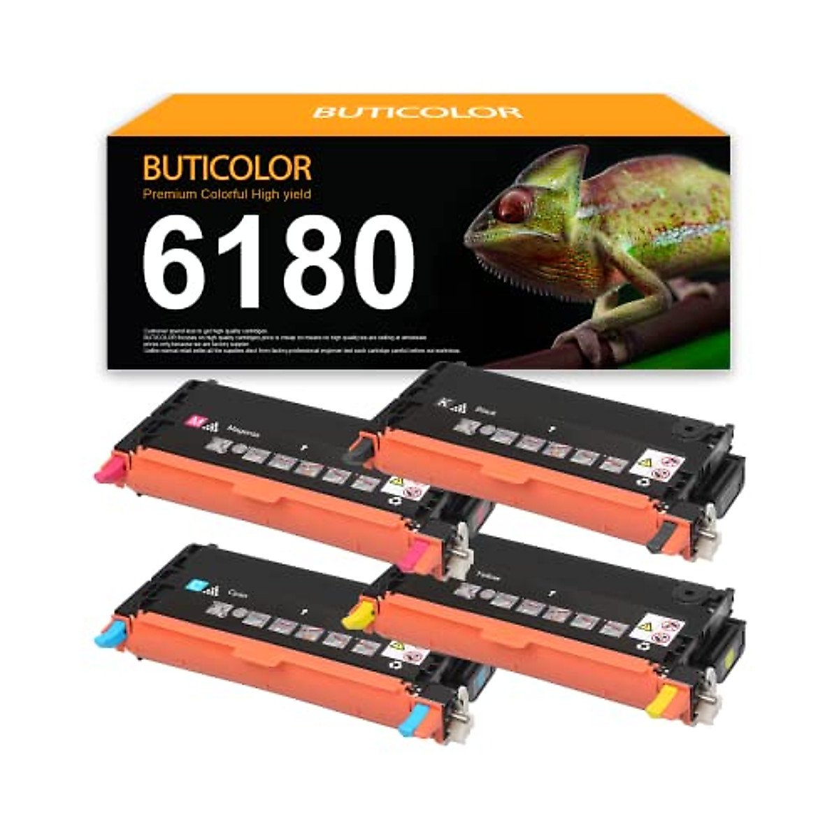 6180 Remanufactured Toner Cartridge 113R00726 113R00723 113R00724 113R00725 Replacement for Xerox Phaser 6180N 6180DN 6180MFP-D 6180MFP-N Printer