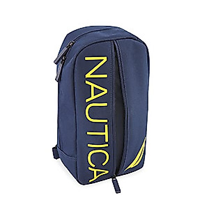 NAUTICA Unisex's Sling Bag, Navy/Yellow