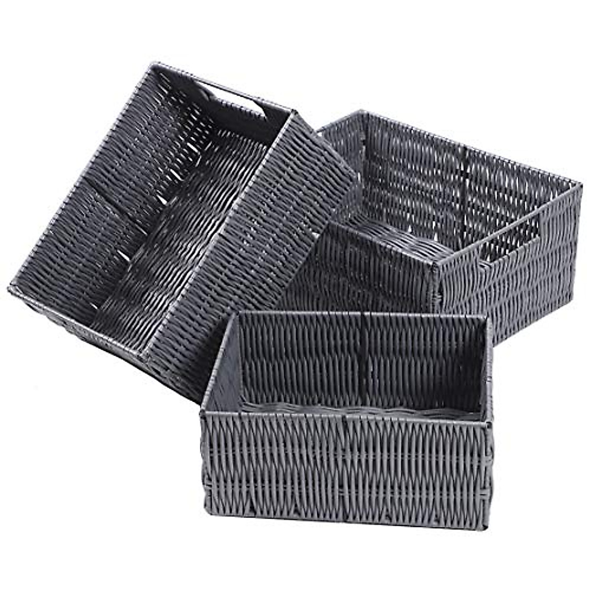 Elevon BalanceFrom Handmade Storage Baskets Organizer Bins, Set of 3