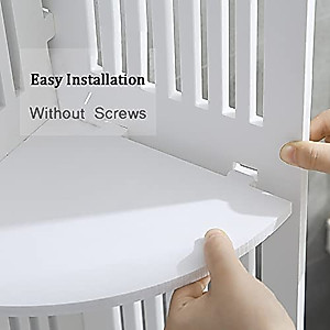 Yeysynana 3 Tier Corner Shelf,Corner Shower Caddy,Bathroom Caddy Organizer Shower,Ladder Corner Shelf for Living Room,Bathroom Shelves Freestanding for Small Spaces (Baroque)