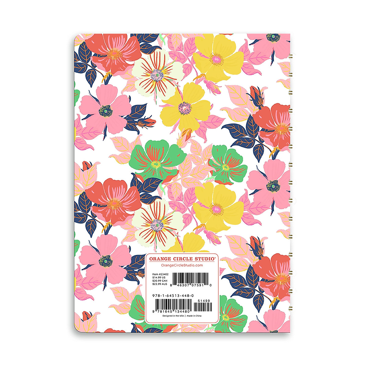 Orange Circle Studio On-Time 2022-2023 Weekly Planner - 17-Month Calendar with Weekly & Monthly Views - Goal Lists & Budget Tracker - Be Kind