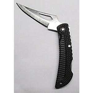 3" Black Lockback