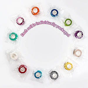 Lenicany 12Pack 1” x 5 Yards Self Adhesive Bandage Wrap, Elastic Self Breathable Self Adherent Wrap for Pets, Athletic Cohesive Bandage for First Aid, Sports Injury & Protection, 12Color