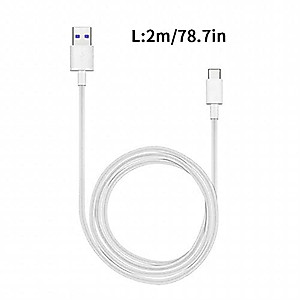 BGNTBUK Charging Cable Type C Smartphone Charging Data Cable 5A Mobile Phone Fast Charging Cable 2m Original Charging Cable 6ft