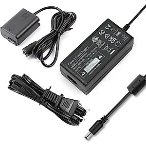 HY1C AC-PW20 AC Power Adapter NP-FW50 A6400 A6000 Dummy Battery Kit for Sony Alpha ZV-E10 A5100 A6100 A6300 A6500 A7II A7S A7SII A7R A7RII DSC-RX10 NEX-5 Cameras Continuous Power Supply