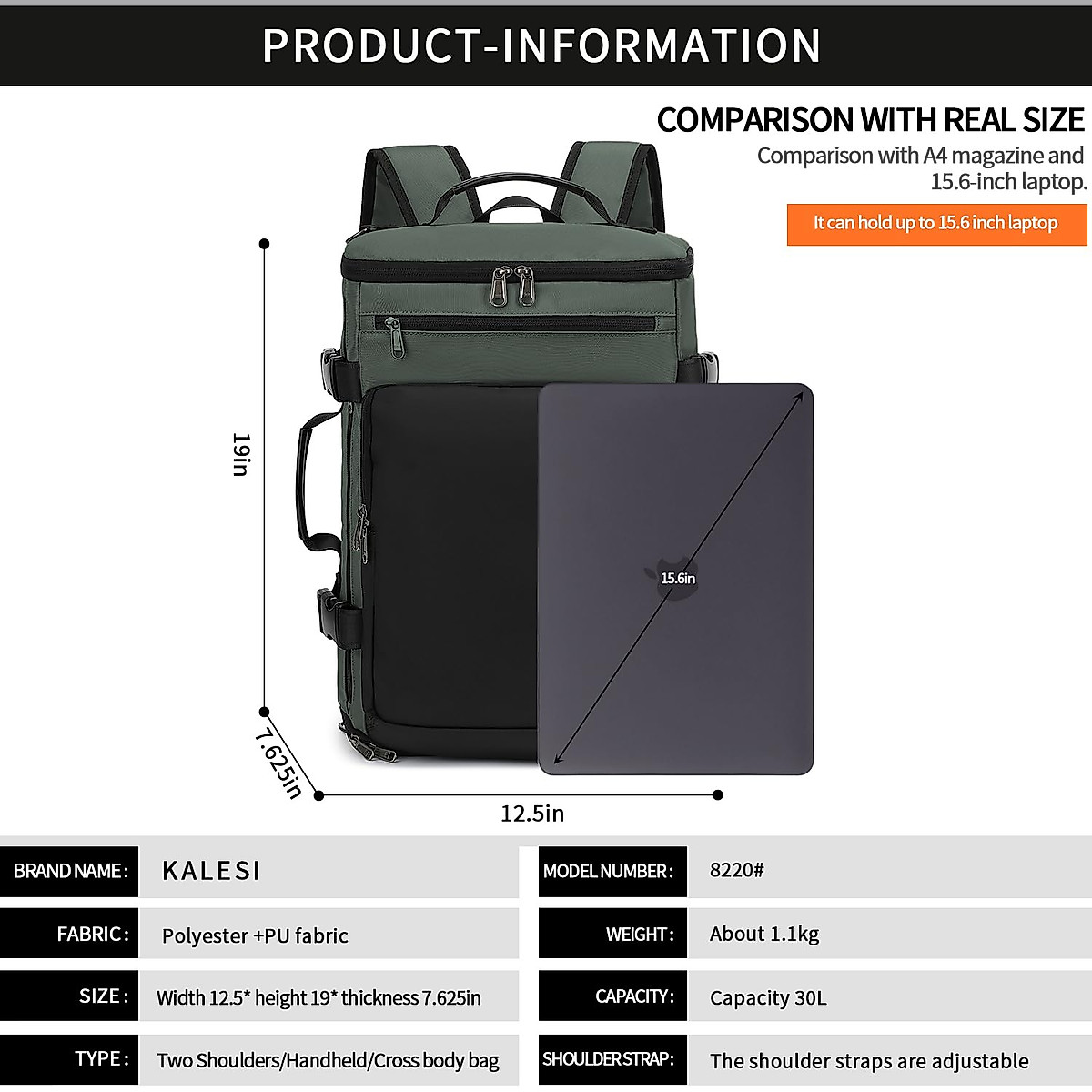 Gym Duffle Bag Backpack 4-Way Waterproof with Shoes Compartment for travel Sport Hiking laptop