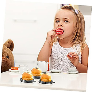 HEMOTON 100pcs Clear Gift Boxes Black Container Clear Cake Box Window Mini Muffin Holders Single Cupcake Containers Packing Box Plastic Boxes Tray Puffs Clamshell Single