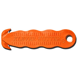 Klever KCJ-1G Safety Cutter, 4-5/8", Orange