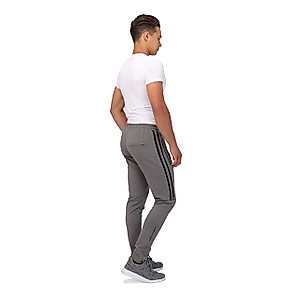 SCR SPORTSWEAR Mens Track Jogging Pants Joggers Sweatpants with Zipper Pockets 30/33/36 Inseam Tall (S-36 DPG-K849)