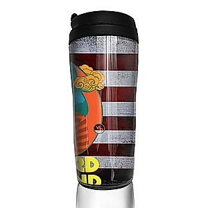 HLQkshWr Third Rock Eye Band Blind Coffee Cups with Lid for Keep Beer Reusable Coffee Mug Travel Cups Tumblers Drinking Cups for Men Women Modern Coffee Accessories Water Bottle for Home 350ml
