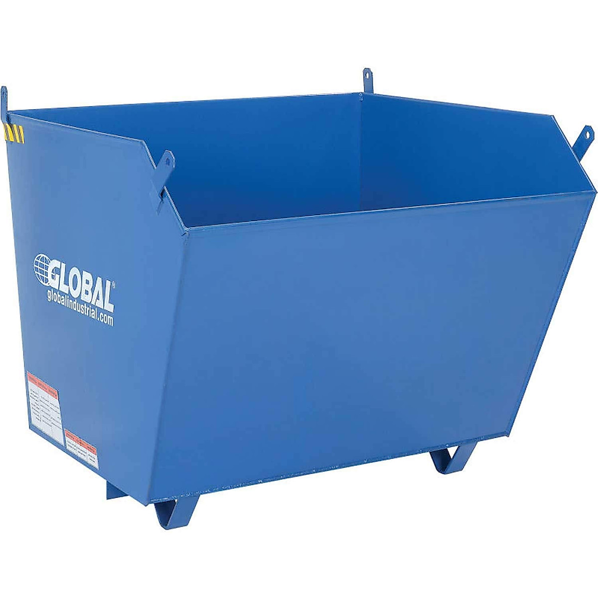 Global Industrial 1 Cubic Yard Low-Profile Self-Dumping Forklift Hopper, 6000 Lb. Cap.