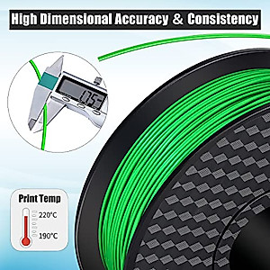 3D Printer WiFi Smoke Detector Carbon Monoxide Detector Accuracy +/- 0.02 mm, Wireless CO Alarm with Voice Speaker, Auto-Check, White, 1kg Spool (2.2lbs)