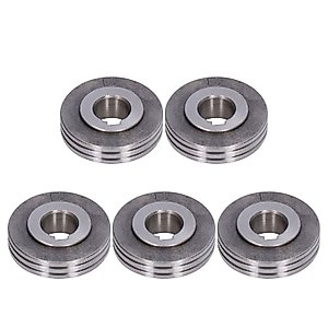 5Pcs Welder Wire Feed Roller 1.2‑1.2mm Groove Bearing Steel Wire Feeding Guide Wheel for OTC MIG Welding Machine