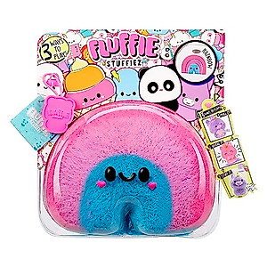 Fluffie Stuffiez Rainbow Small Collectible Feature Plush - Surprise Reveal Unboxing with Huggable ASMR Fidget DIY Fur Pulling, Ultra Soft Fluff