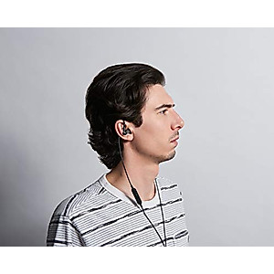 Shure AONIC 3 Wired Sound Isolating Earbuds, Clear Sound, Single Driver with BassPort, Secure in-Ear Fit, Detachable Cable, Durable Quality, Compatible with Apple & Android Devices - Black