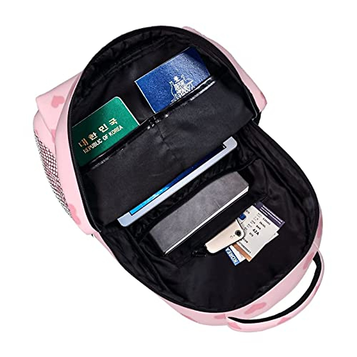 Danielle Nicole School Backpack For Boy Girl Poster Multifunction Side Mesh College Shoulder Bags Lightweight Large 15.7 In