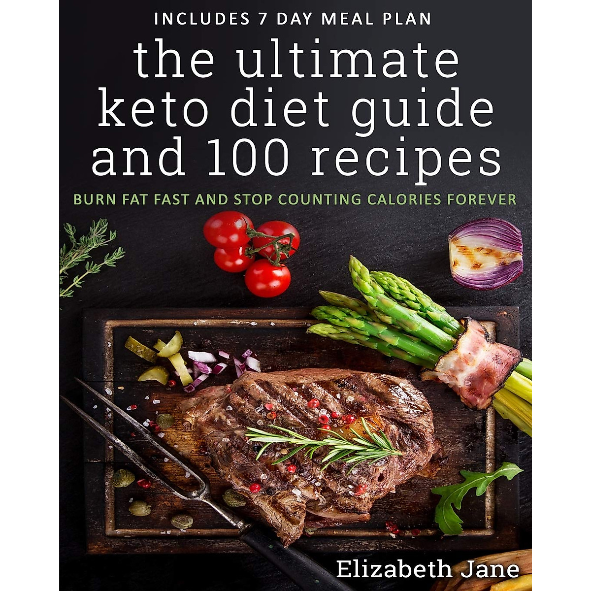 The Ultimate Keto Diet Guide & 100 Recipes: Bonus 7 Day Meal Planner - Burn Fat Fast & Stop Counting