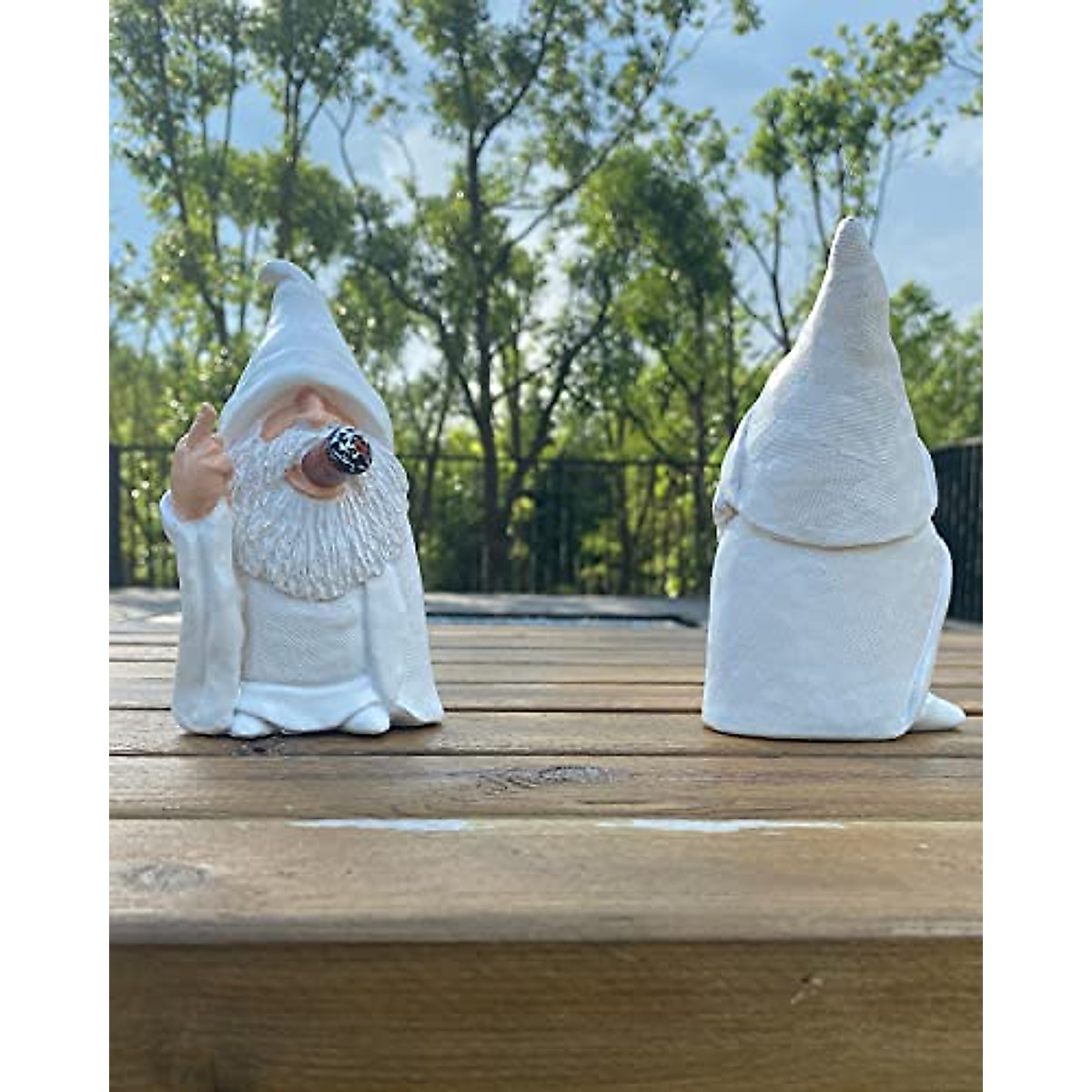 CPTC Middle Finger Gnome Statue,6.3 Inch Jumbo Naughty Tongue Garden Gnomes.