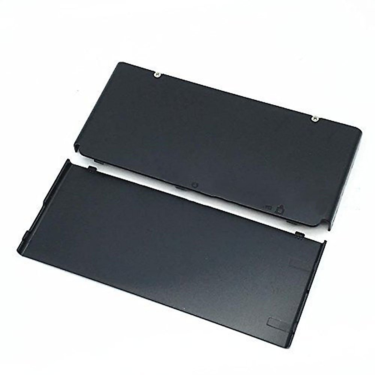 Ambertown for Nintendo New 3DS 2015 Version Front Back Faceplate Plates Upper & Back Battery Housing Shell Case Cover (Black)