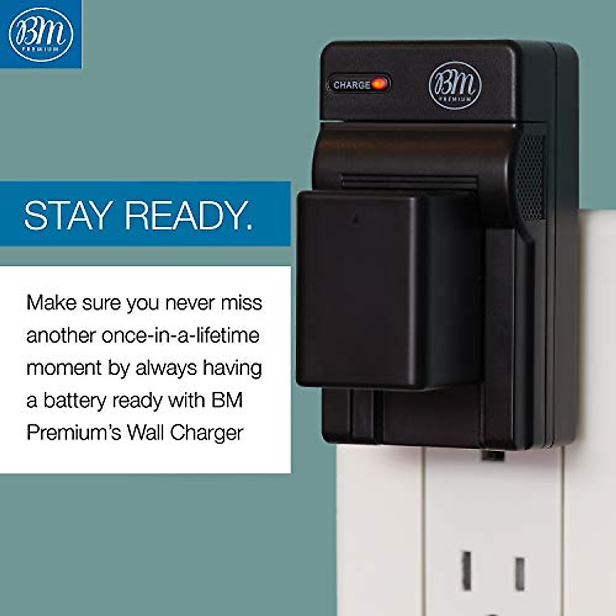 BM Premium BP-727 Battery and Charger for Canon Vixia HFR80, HFR82, HFR800, HFR30, HFR32, HFR300, HFR40, HFR42, HFR400, HFR50, HFR52, HFR500, HFR60, HFR62, HFR600, HFR70, HFR72, HFR700, HFM52, HFM500