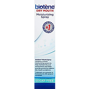 biotene Moisturizing Mouth Spray Gentle Mint, 1.5 FL OZ (Pack of 4