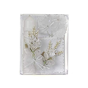 Boys Girls Baptism Christening Dedication White Candle Set Gift English Missal Unisex