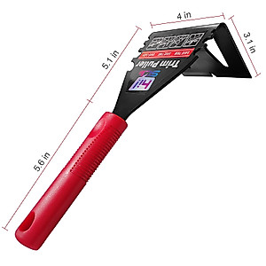 Trim Puller for Baseboard Tile Removal Tool Heavy Duty Pry Bar, Flat Pry Bar for Commercial Work, Molding, Siding and Flooring Removal