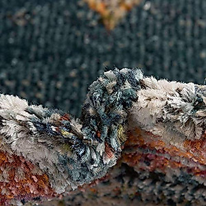 Unique Loom Isabella Collection Traditional Medallion Blue Round Rug (3' 3 x 3' 3)