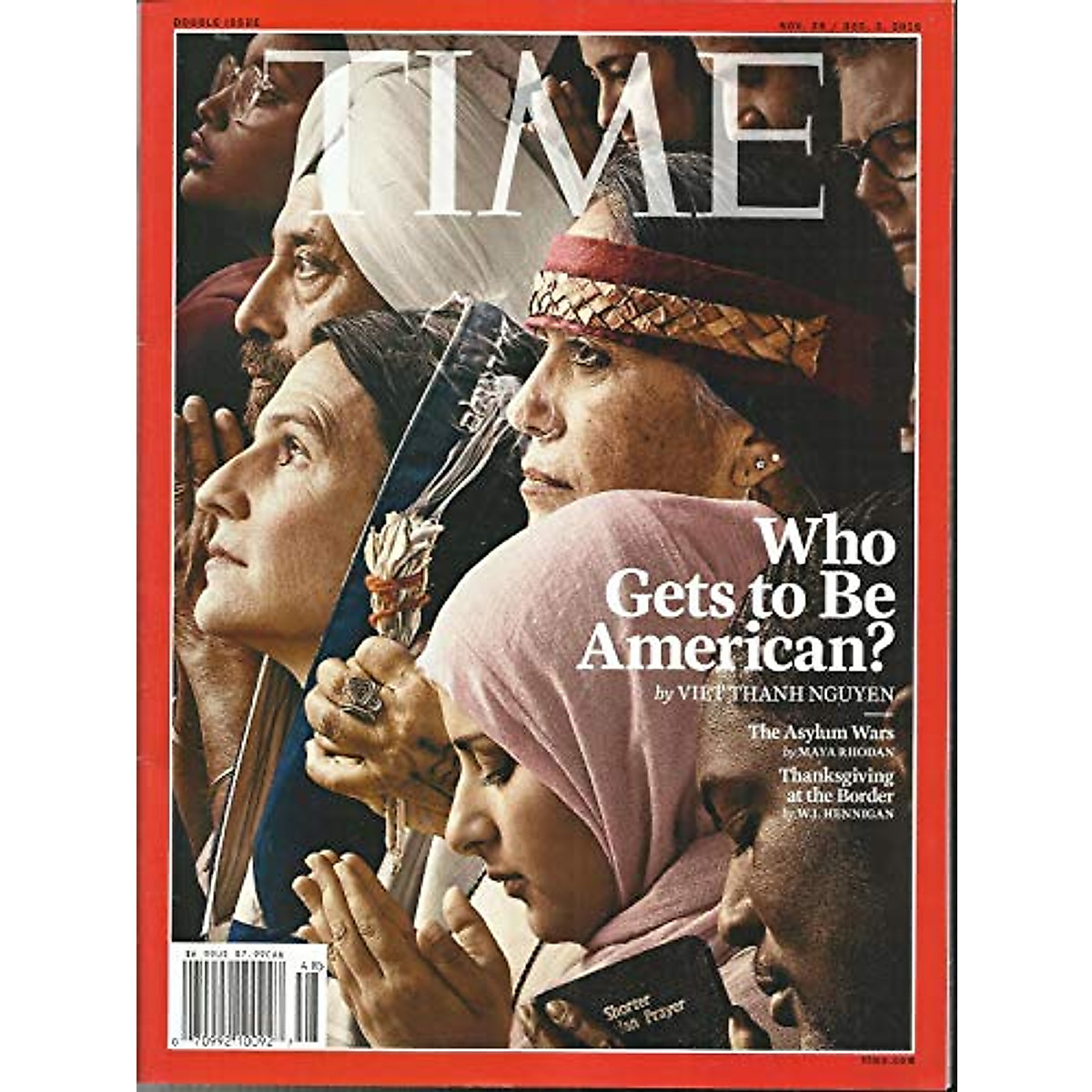 TIME MAGAZINE, WHO GETS TO BE AMERICAN ? DOUBLE ISSUE NOV, 26th/DEC, 3 2018