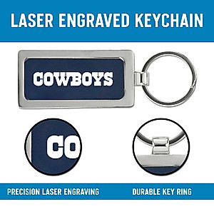 Rico Industries NHL Dallas Stars Two Sided Metal Keychain - Great Every Day Auto Accessory