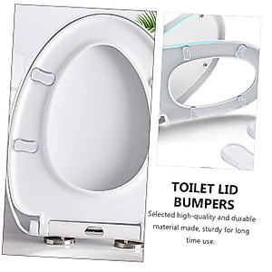 FRCOLOR 5pcs Toilet Anti-Collision Pad Toilet Bidet Bumper Bidet Toilet Bumpers Non-Skid Toilet Gaskets Self-Adhesive Toilet Gaskets Furniture Kit Seat Cushion Toilet Lid