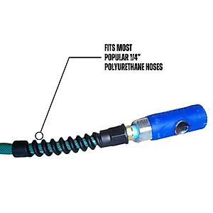 Coilhose Pneumatics PRM0404SRQ Reusable Strain Relief Fitting For 1/4-Inch Flexeel (R) Air Hose, 1/4-Inch MPT Rigid
